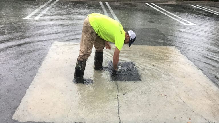 Parking Lot Flooding Repairs & Prevention | AQUALIS
